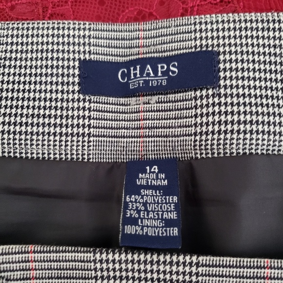 Chaps | Skirts | Chaps Plaid Pinstripe Pencil Skirt | Poshmark